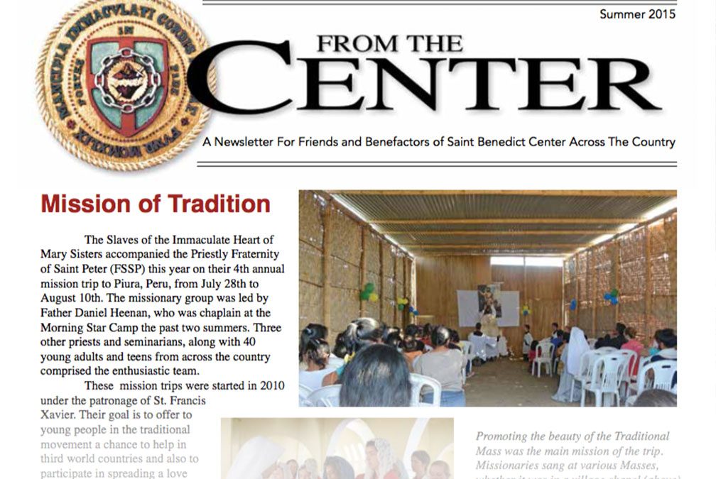 2015 - Saint Benedict Center